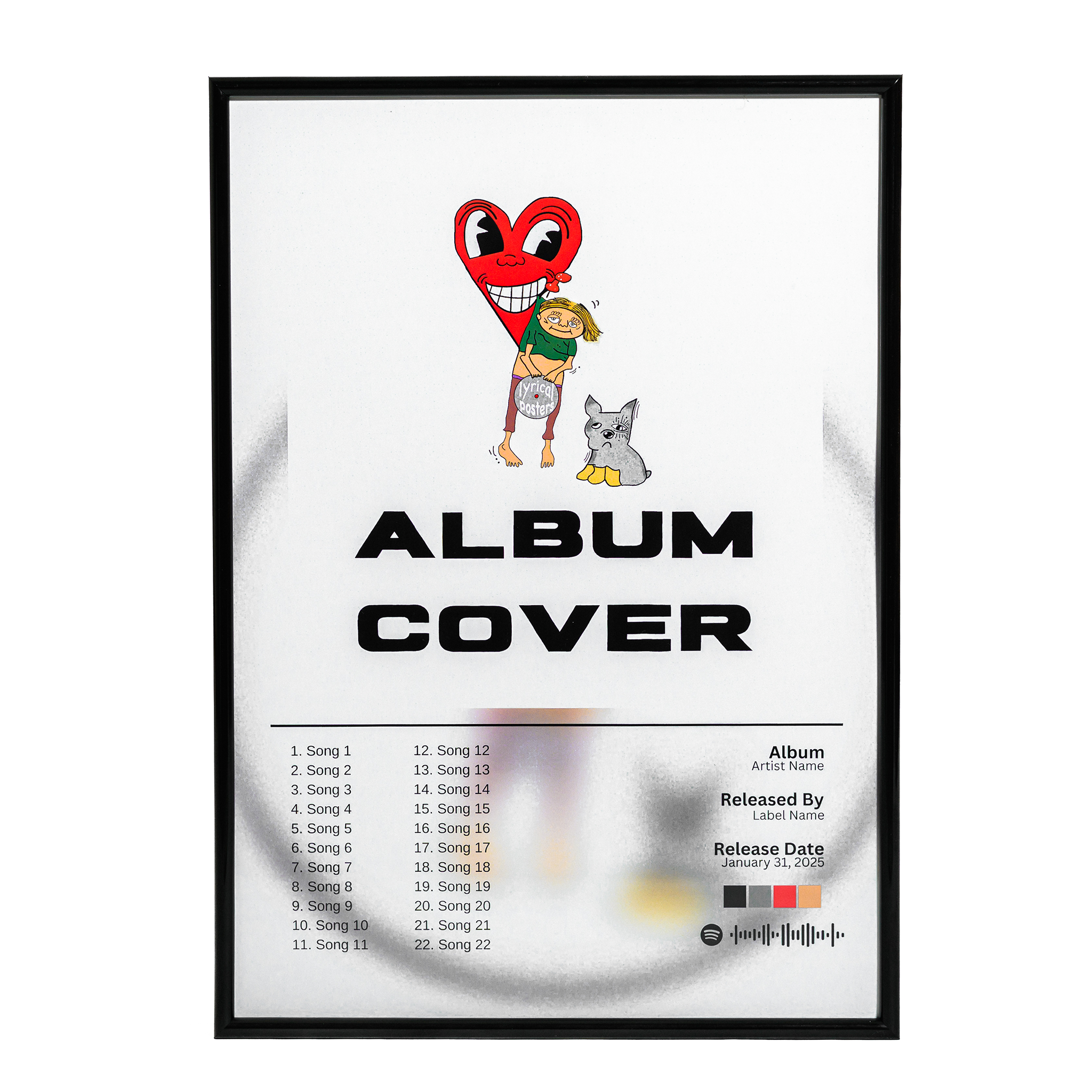 Tablou Album – lyricalposters